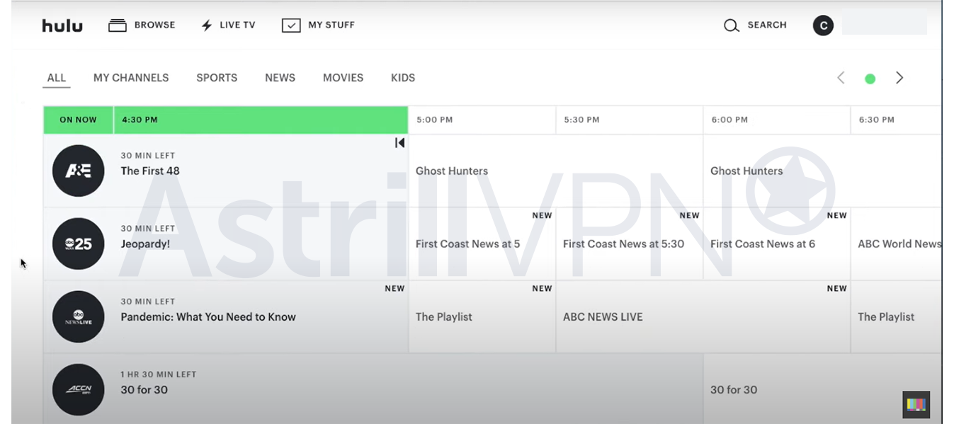 How to Watch Hulu live TV Outside USA? - AstrillVPN Blog
