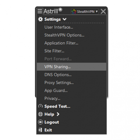 Astrill Setup Manual:Enable VPN Sharing - Astrill Wiki